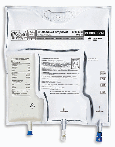 SmofKabiven/SmofKabiven Peripheral: Side Effects & Dosing | MIMS Hong Kong