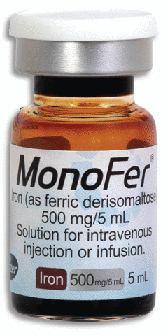 Image of MonoFer soln for inj (vial) 500 mg/5 mL | MIMS Malaysia