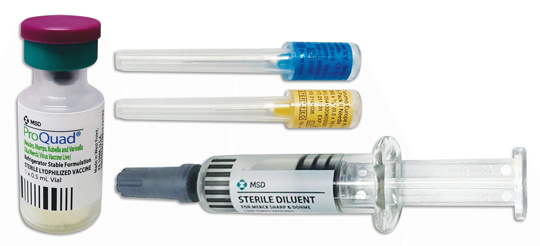 Image of ProQuad vaccine (inj) (lyo, vial) 0.5 mL | MIMS Malaysia