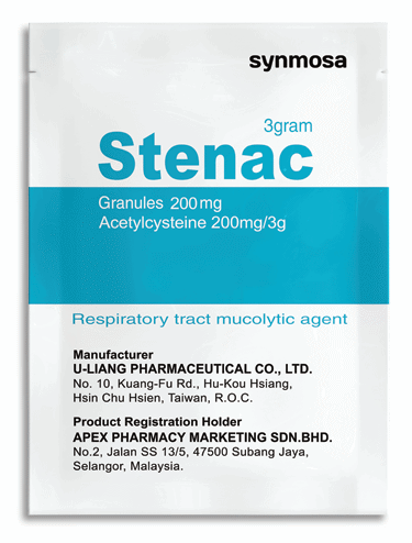 Stenac Granules: Side Effects & Dosing | MIMS Malaysia