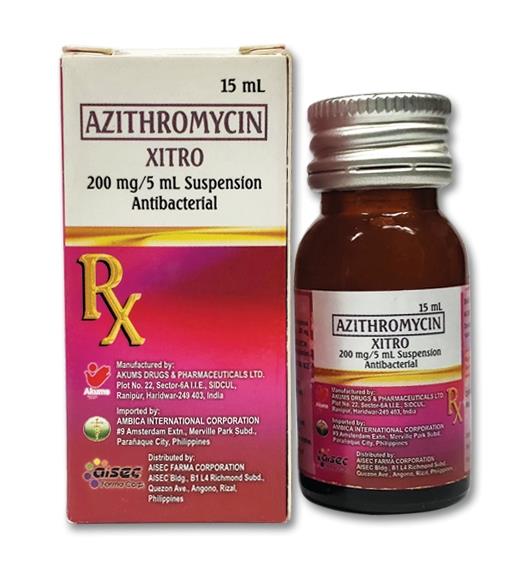 Image of Xitro oral susp 200 mg/5 mL | MIMS Philippines